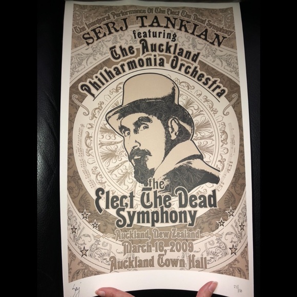 Warner Bros. | Media | Serj Tankian Signed New Zealand Lithograph ...